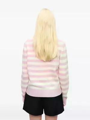 GANNI Intarsia-knit Jumper - Pink