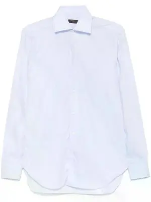 BARBA NAPOLI Patterned Shirt - Blue