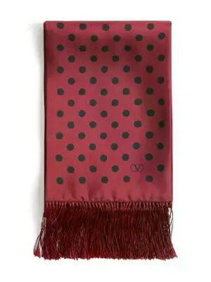 Valentino Garavani Plusdepois Fringed Bandeau Scarf - Red