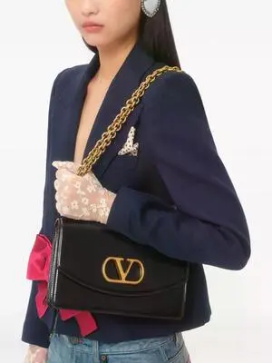 Valentino Garavani Bow-detail Single-breasted Blazer - Blue