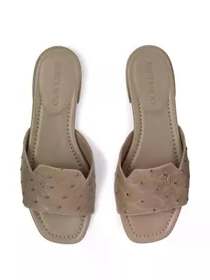 JIMMY CHOO Dina Slides - Neutrals