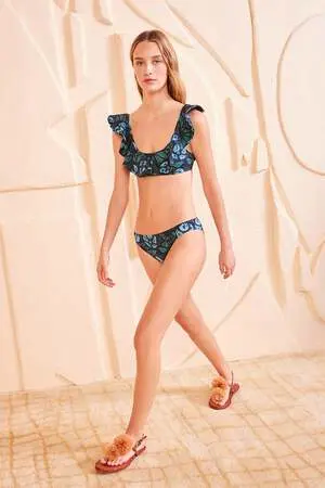 Ulla Johnson Dani Bikini Bottom In Floral Print - Urchin