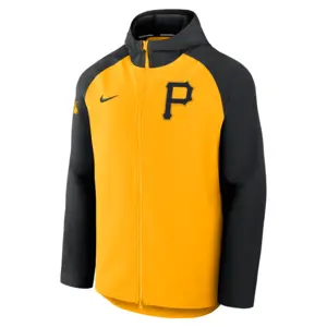 Nike Pittsburgh Pirates Authentic Collection Therma Mlb Full-zip Jacket - Yellow
