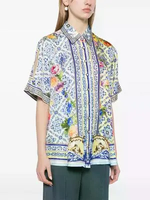 Camilla Silk Button Down Shirt