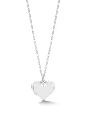 DOWER & HALL Treasured Heart Talisman Necklace - Silver