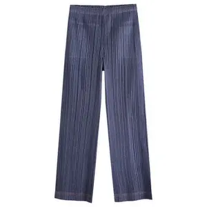 Issey Miyake Denim Pleated Trousers