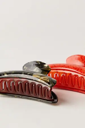 MACHETE MACHETE Grande Heirloom Claw Clip Midnight Horn