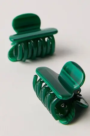 MACHETE Twin Heirloom Claw Clip - Malachite