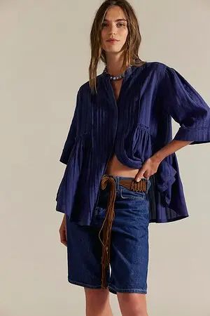 Free People Pleated Blouses