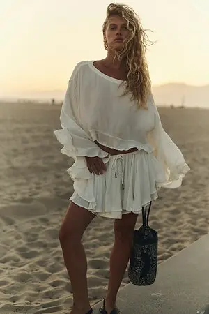 Free People Delilah Skort Set - Ivory