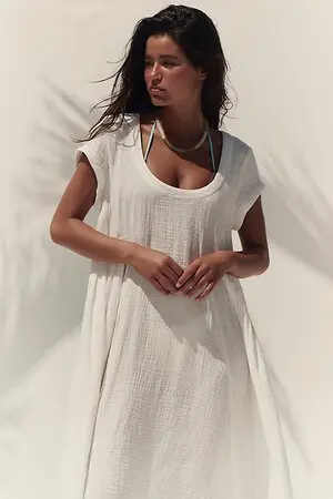 Free People Blaine Midi Dress - Clean Ivory