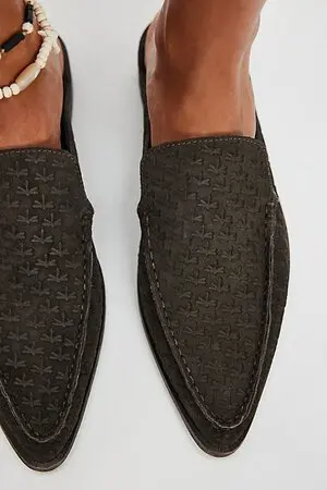 Free People Dragonfly Mocc Toe Loafers - Espresso Suede