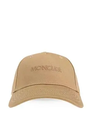 Moncler Logo-embroidered Cap - Neutrals
