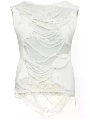 MAISON MARGIELA Distressed Top - White