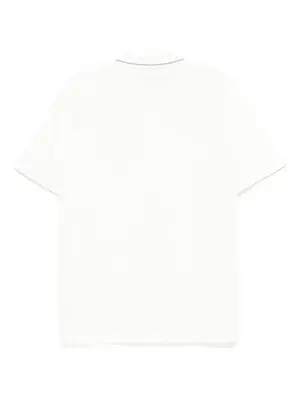 MUSIUM DIV. Embroidered Polo Shirt - White