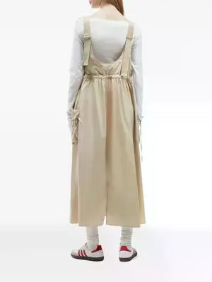 MUSIUM DIV. Logo-patch Midi Dress - Neutrals