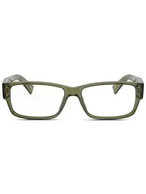 Prada Square Frame Glasses - Green