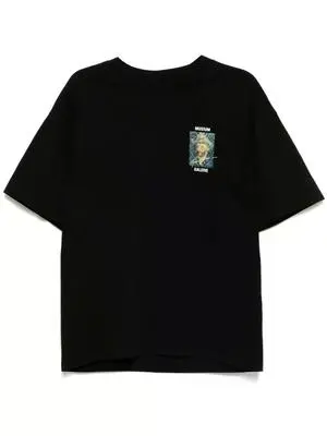 MUSIUM DIV. Graphic-print T-shirt - Black