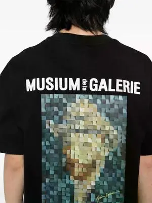 MUSIUM DIV. Graphic-print T-shirt - Black