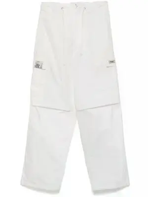Izzue Cotton Cargo Trousers - White