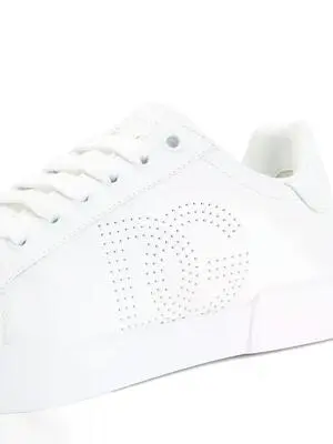 Dolce & Gabbana Portofino Light Leather Sneakers - White
