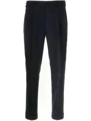 PT TORINO Textured-finish Trousers - Blue