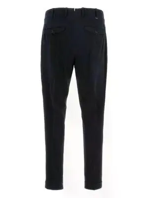 PT TORINO Textured-finish Trousers - Blue