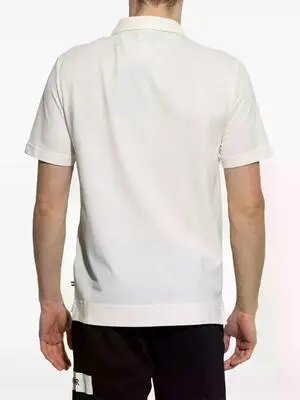 Moncler Day-namic Logo-patch Polo Shirt - Neutrals