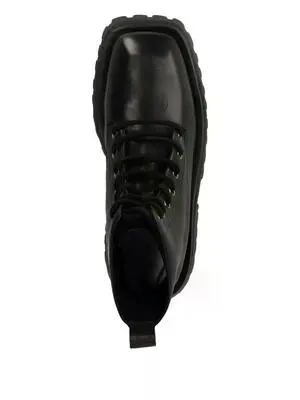 Dkny Leather Combat Boots