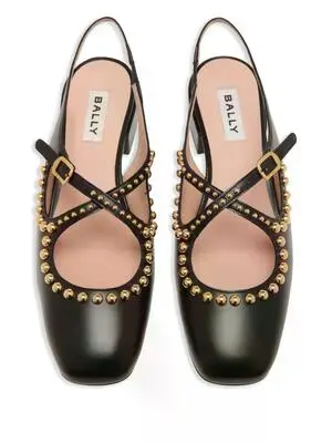 Bally 30mm Studded Leather Pumps