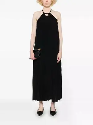 TWINSET Plissé Midi Dress