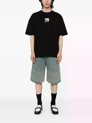 MUSIUM DIV. Graphic-print T-shirt - Black