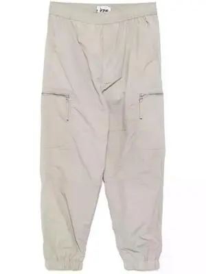 Izzue Logo-print Trousers - Neutrals