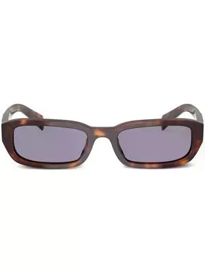 Prada Rectangle-frame Sunglasses - Brown