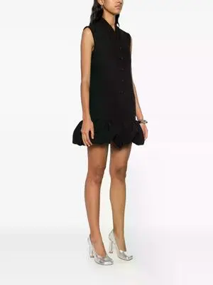 Coperni Gathered Tailored Mini Dress