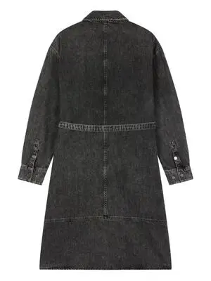 STUDIO TOMBOY Denim Midi Shirt Dress - Black