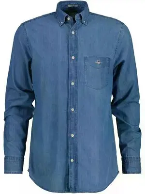 GANT Logo-embroidered Denim Shirt