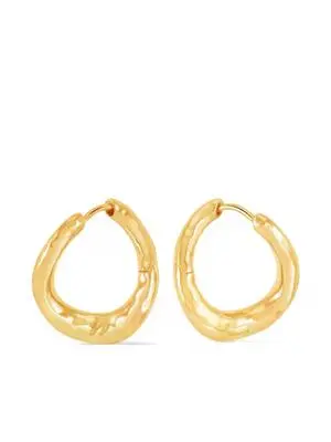DOWER & HALL Twist Huggie Hoop Earrings - Gold