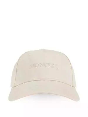 Moncler Logo-embroidered Cap - Neutrals