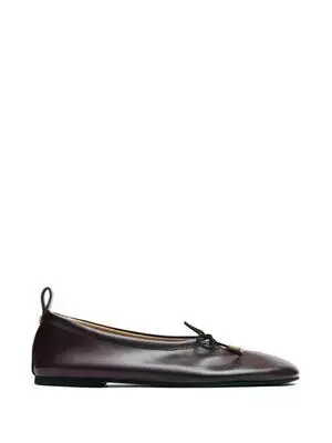 ALOHAS Rosalind Leather Ballet Flats - Brown