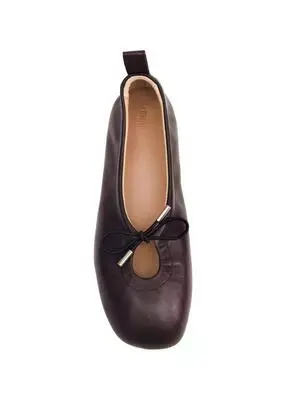 ALOHAS Rosalind Leather Ballet Flats - Brown