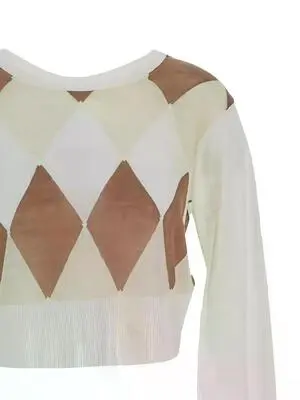 BALLANTYNE Diamond Pattern Jumper