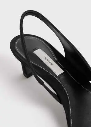 TOTEME Suede Heeled Thong Sandals