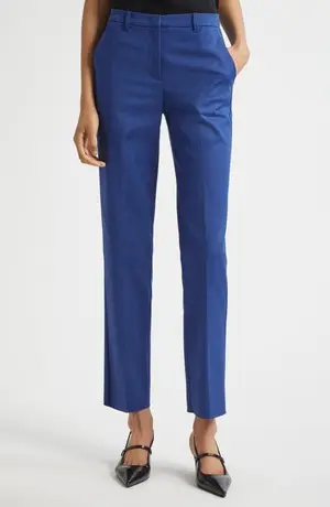 Emporio Armani Couture Straight Leg Pants - Cobalt Blue