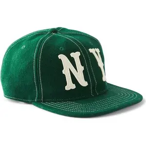 COTTON ON Cotton On 6 Panel Ball Cap Emerald Green Ny Baller