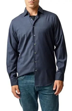 Rodd & Gunn Esk Valley Wool Mélange Button-up Shirt