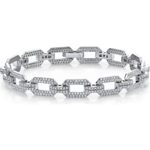 Shay Diamond And 18k Gold Link Bracelet - White Gold