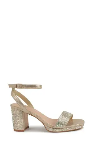 TOUCH UPS Topaz Embellished Sandals - Champagne