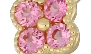Bony Levy 14k Gold Pink Tourmaline Clover Ring