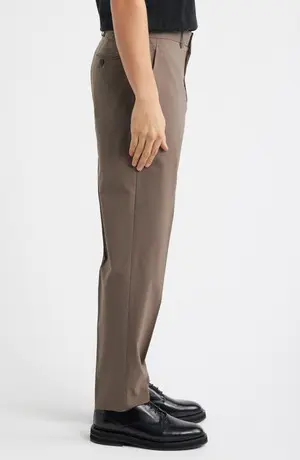 Theory Curtis Motion Wool-blend Trousers - Morel